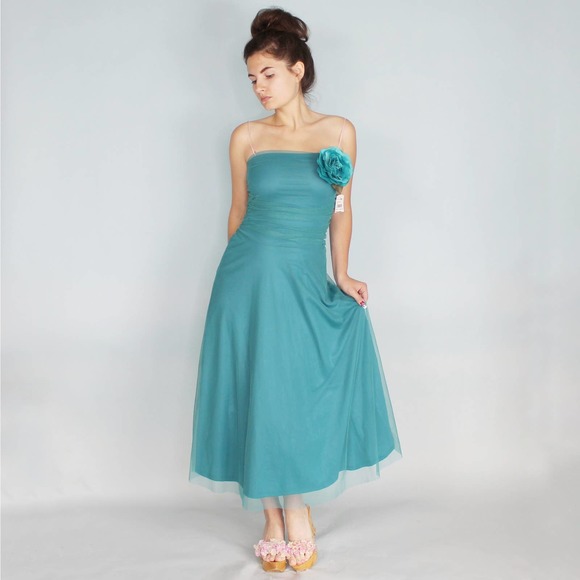 Scene Weaver | Dresses | Vintage Y2k Tea Length Prom Dress Deadstock ...